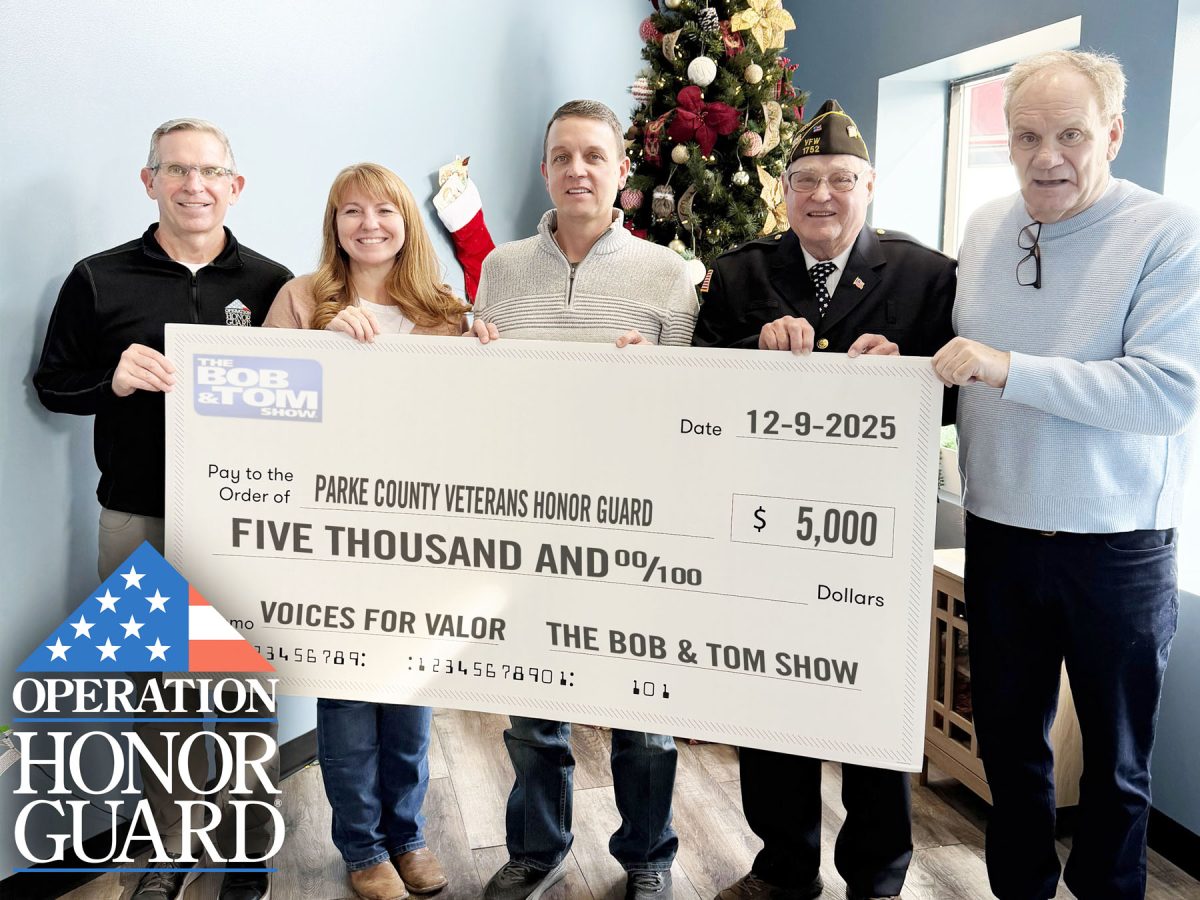 Check Presentation – Parke County Sentinel